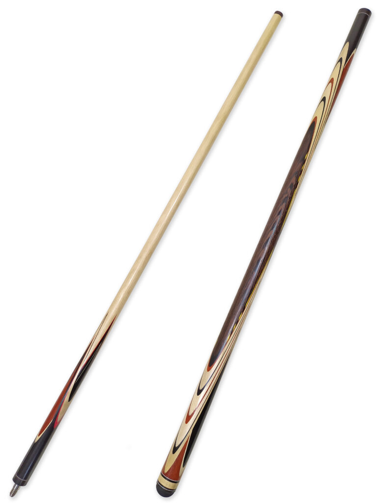 Billiard Cue Parrot (Black Ebony/Hornbeam/Padauk) + Extension | Amaze Cues