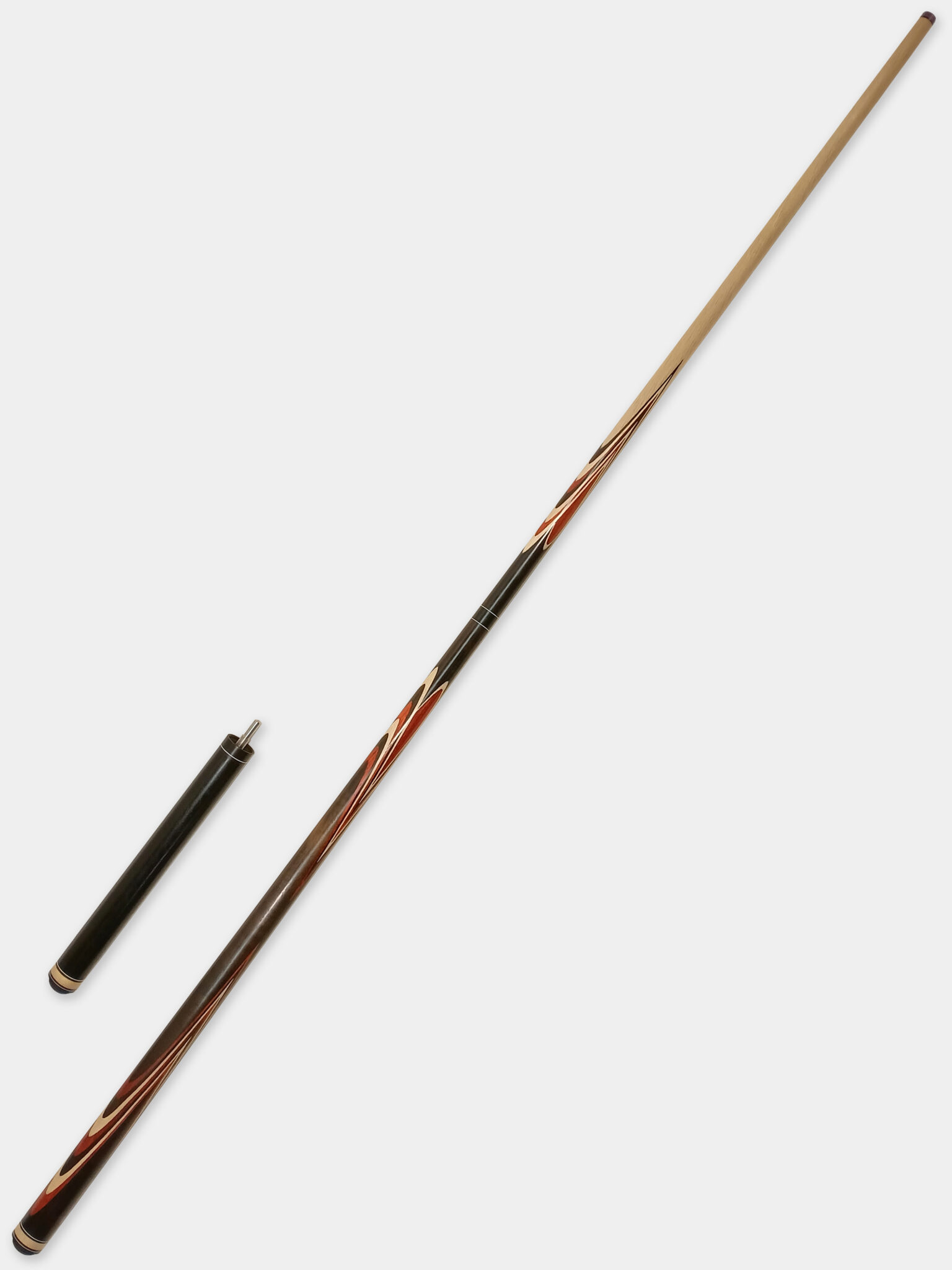 Billiard Cue Parrot (Black Ebony/Hornbeam/Padauk) + Extension | Amaze Cues