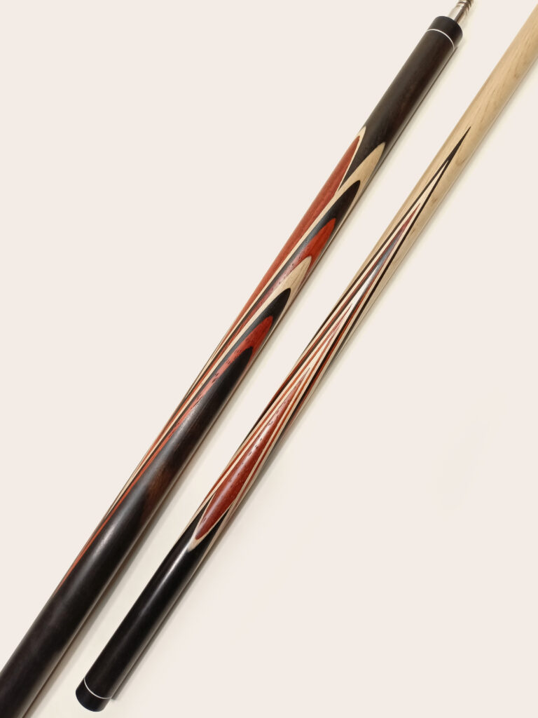 Billiard Cue Parrot (Black Ebony/Hornbeam/Padauk) + Extension | Amaze Cues